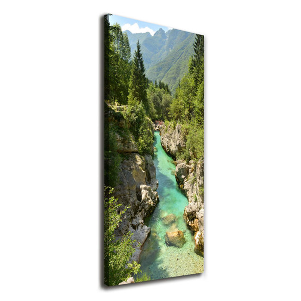 Union Rustic Mountain Stream - Kunstdrucke auf Leinwand | Wayfair.de